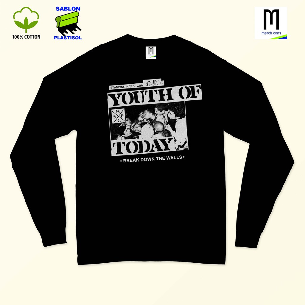 Jual YOUTH OF TODAY - Kaos LONG SLEEVE band hardcore punk / tag ...