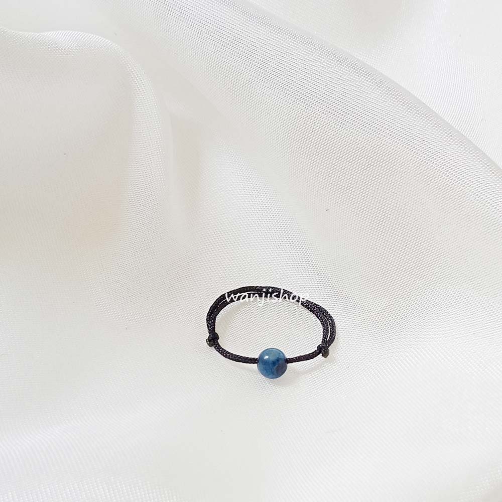 Jual CINCIN Benang Tali Tipis Batu Alam Tiger Eye Clear Marble Giok ...