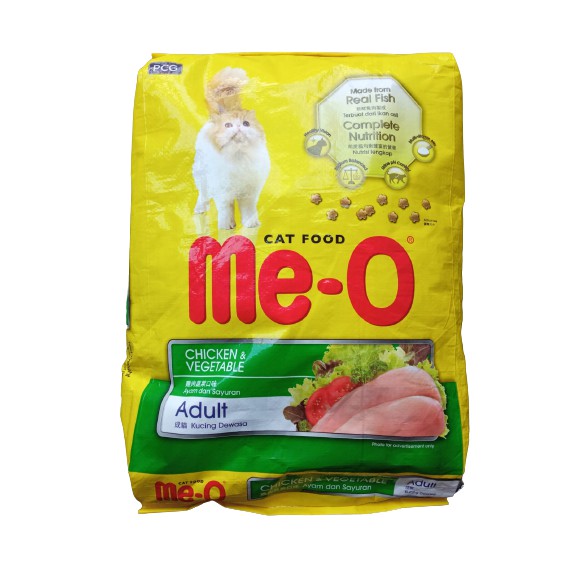 Jual Makanan Kucing MEO Adult CHICKEN VEGETABLE REPACK 1 kg - Makanan ...