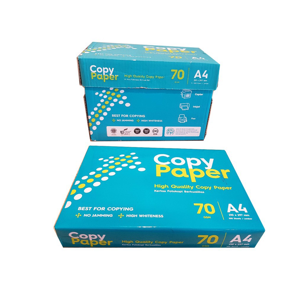 Jual 1 Dus Kertas A4 70gr Kertas Hvs A4 Copy Paper Cpr 1 Box 5 Rim