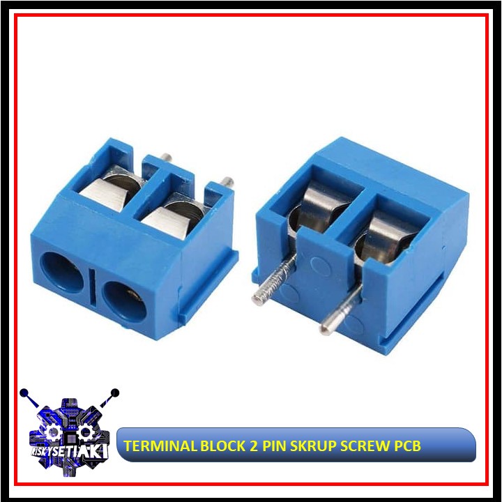 Jual TERMINAL BLOCK 2 PIN SKRUP SCREW PCB BLOK 2P PITCH 5MM CABLE ...
