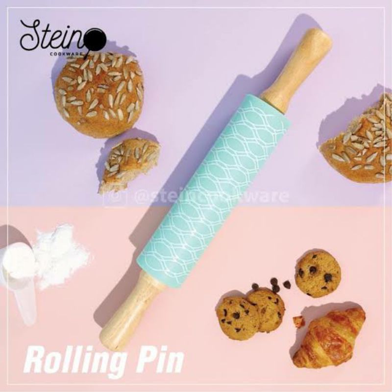 Jual rolling pin motif batik gilingan adonan kue steincookware stein ...