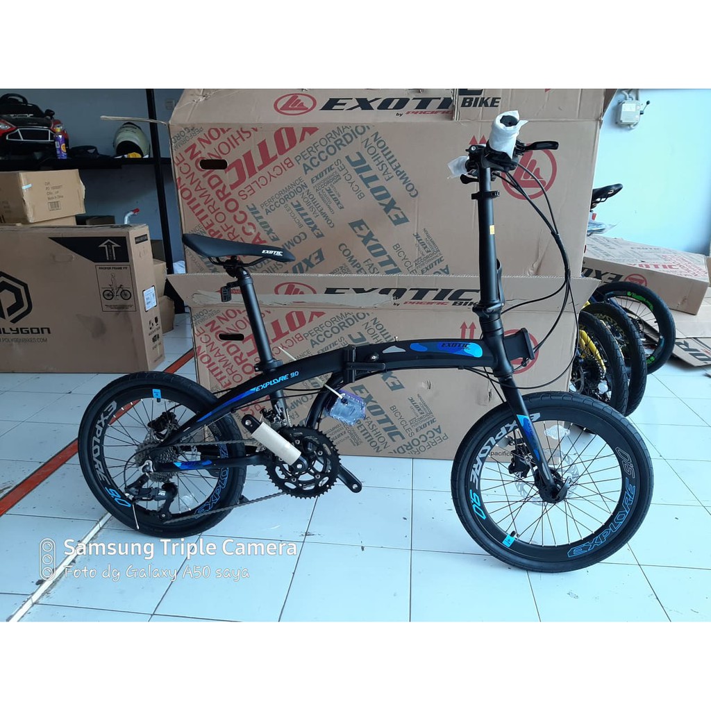 Jual Sepeda LIPAT FOLDING BIKE 16 INCH EXOTIC EXPLORE 9.0 ALLOY HYDRAULIC DISC BRAKE | Shopee ...