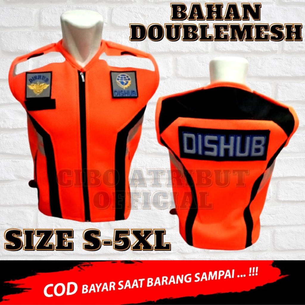 Jual Rompi Dishub Rompi Dishub Terbaru MESH Tebal VEST Pria DISHUB/SECURITY/SATPAM/POLISI Warna ...