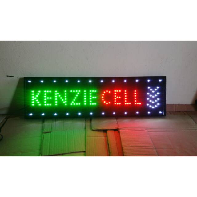Jual Tulisan lampu led / led sign kenzie cell full variasi | Shopee ...