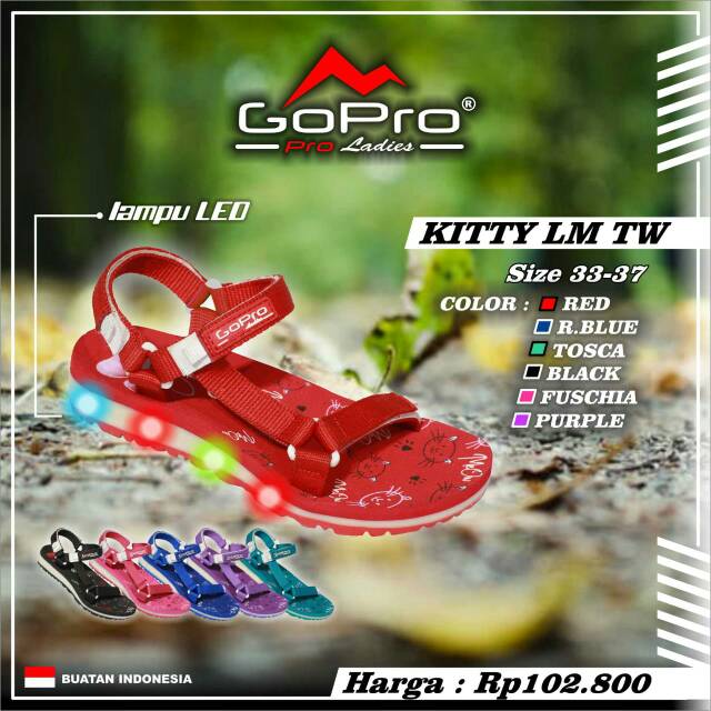 Jual Sandal Lampu Gunung GoPro Kitty anak perempuan cewe | Shopee Indonesia