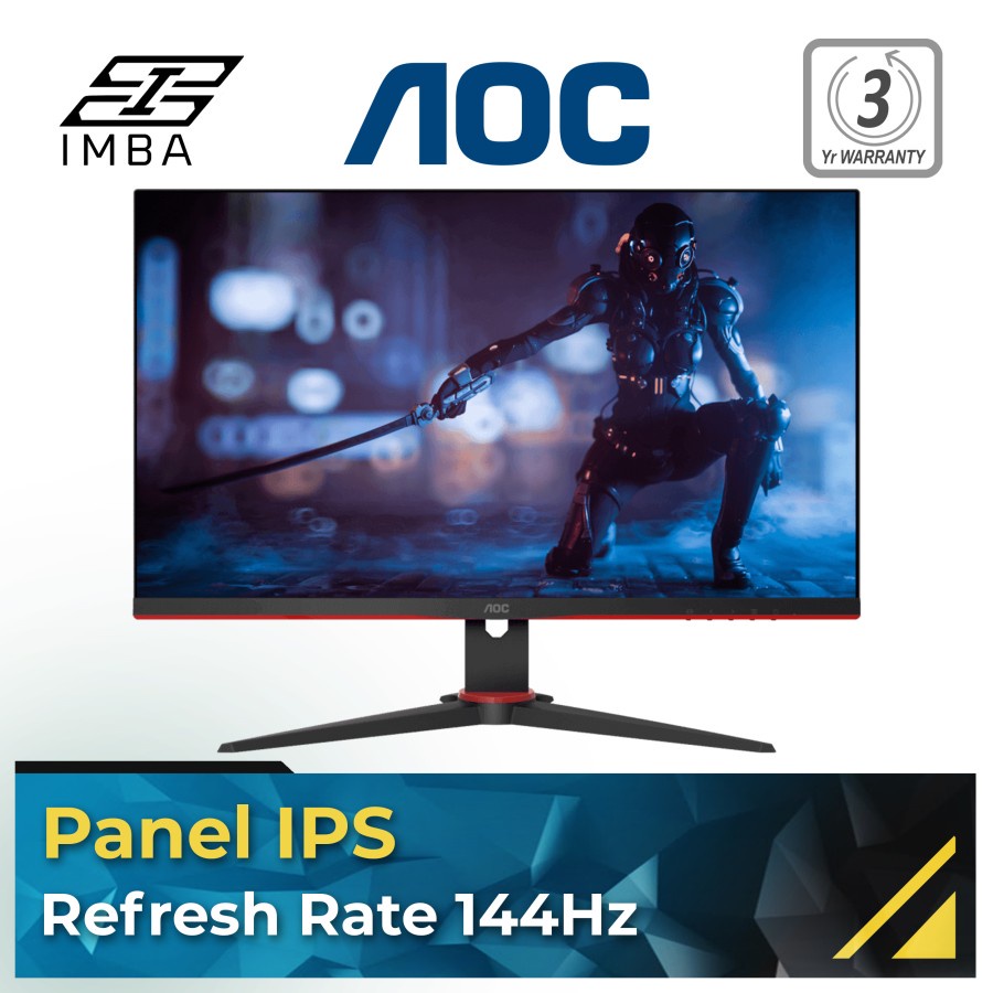 Jual AOC 27G2E G-Sync Compatible Gaming Monitor [1080p, 144Hz] | Shopee ...