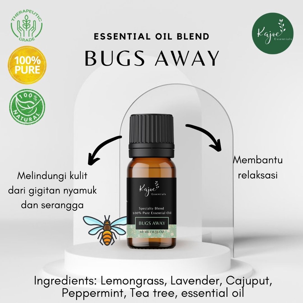 Jual KAJOE BUGS AWAY Essential Oil Blend Diffuser Minyak Esensial Atsiri Aromaterapi ...