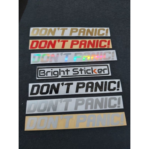 Jual STICKER DONT PANIC CUTTING | Shopee Indonesia