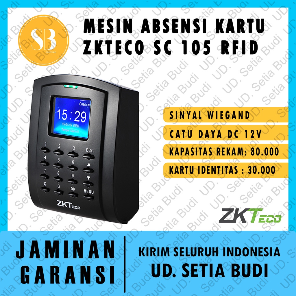 Jual ZKTECO SC105 RFID Akses Kontrol SC 105 | Shopee Indonesia