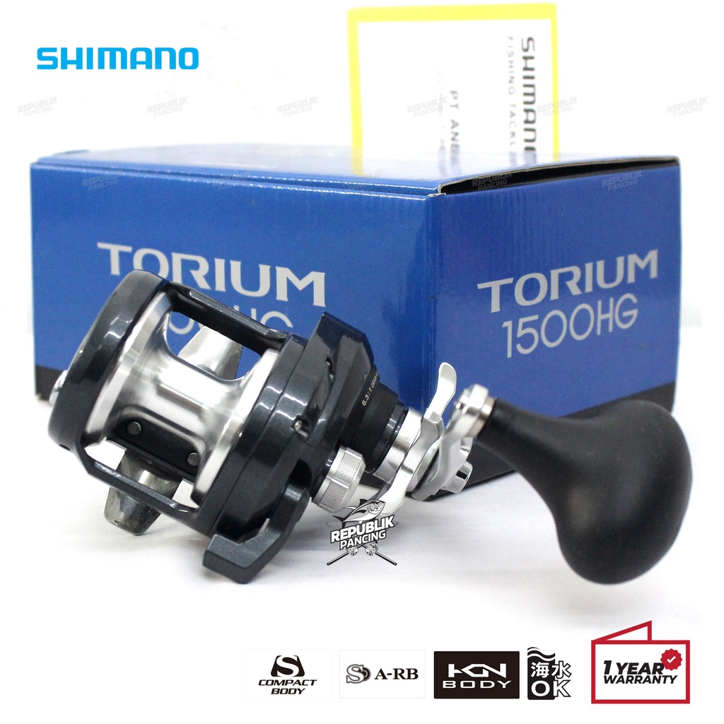 Jual Reel Jigging OH Shimano TORIUM 1500 2000 HG PG | Dasaran Overhead ...