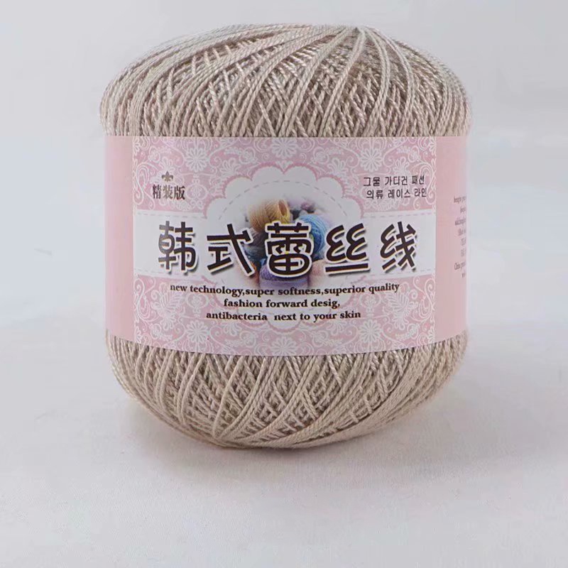 Jual 50g/bola No 8 Renda Benang 2ply DIY Renda Benang Crochet Benang ...