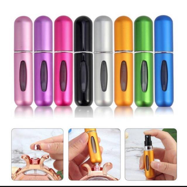 Jual Botol Parfum Mini Botol travel Botol Refill Spray 5ml botol ...