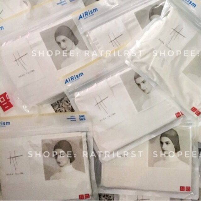 Jual uniqlo Hana tajima airism ciput bandana ninja hijab | Shopee Indonesia