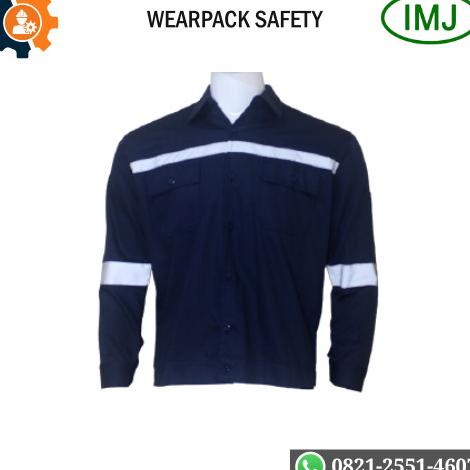 Jual Wearpack Safety Biru Navy / Seragam Proyek Tambang / Baju Kerja ...