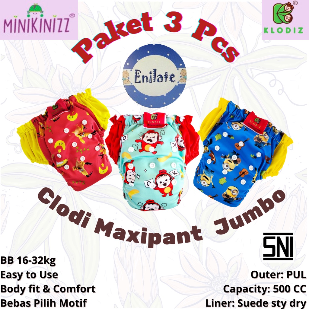 Jual Paket Hemat 3pcs Maxipant (Izzypant Jumbo) Klodiz Clodi Jumbo AIO ... Jual Paket Hemat 3pcs Maxipant (Izzypant Jumbo) Klodiz Clodi Jumbo AIO ...