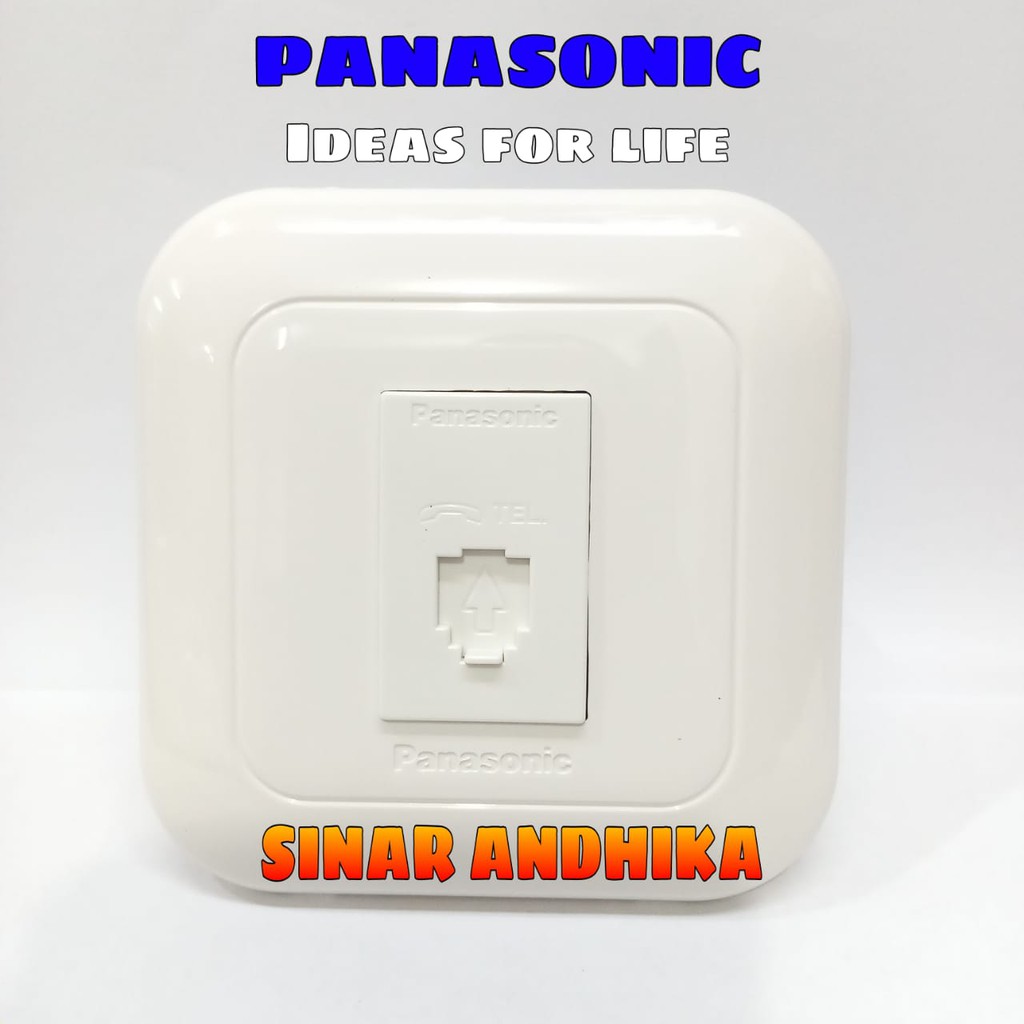 Jual MODUL / JACK TELEPON + FRAME PUTIH PANASONIC WEJ 78019+WEJ 2164 ...