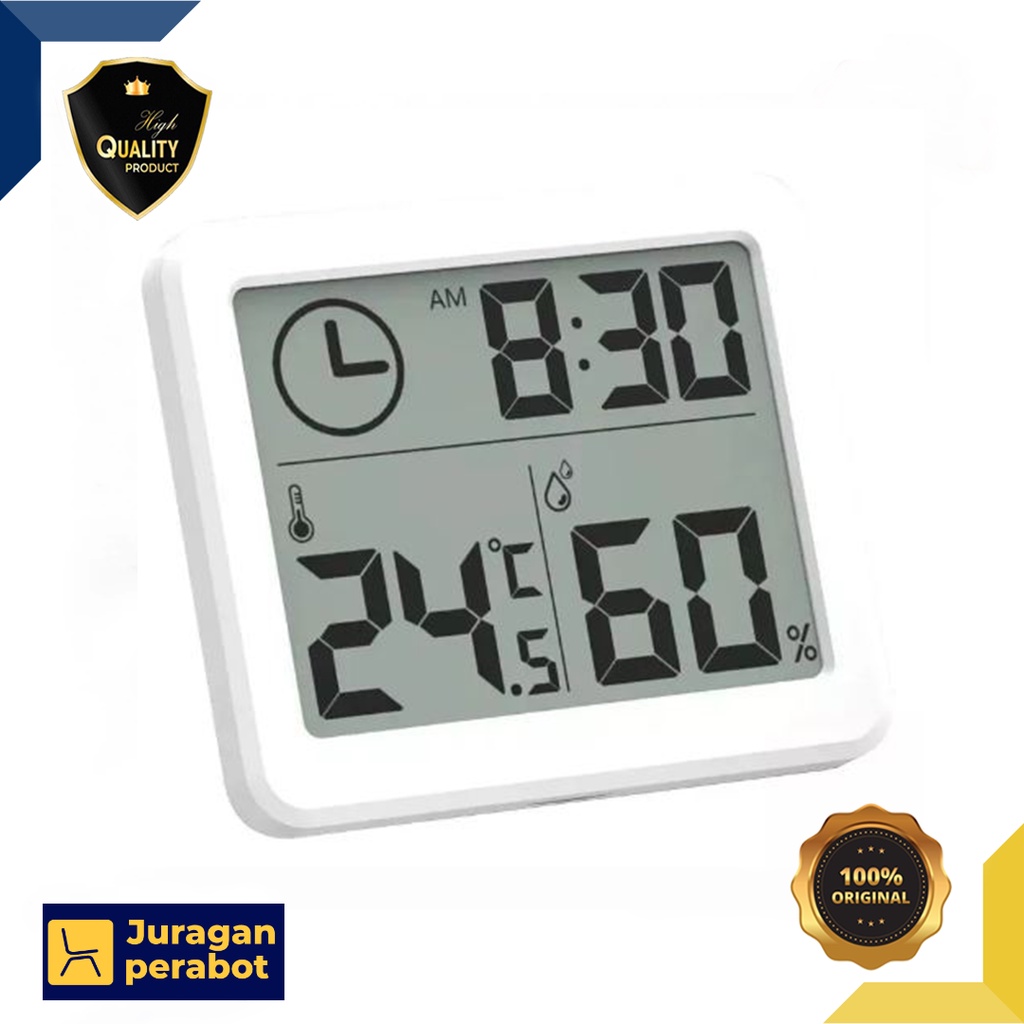 Jual Jam Termometer Ruang Hygrometer Pengukur Suhu Kelembaban ...