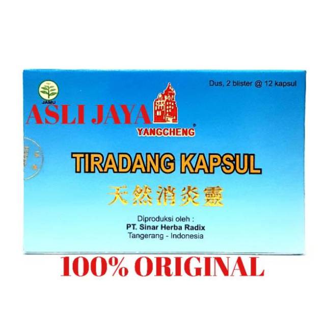 Jual TIRADANG ( TIAN RAN XIAO YAN LING ) ~ Obat Herbal Radang ...