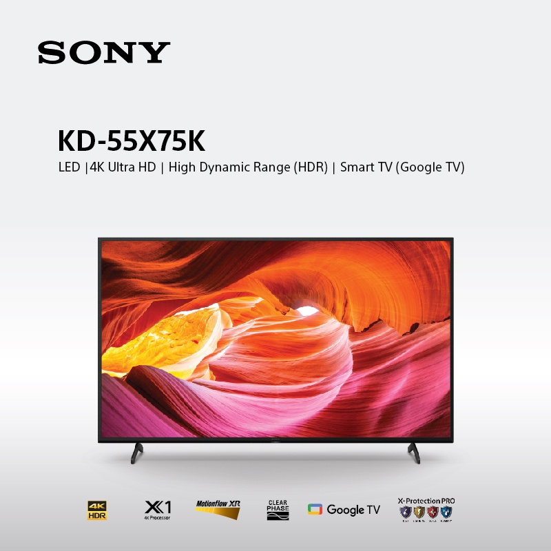 Jual LED TV Sony Bravia KD 55X75K Ultra HD 4K Google Smart TV 55 Inch ...