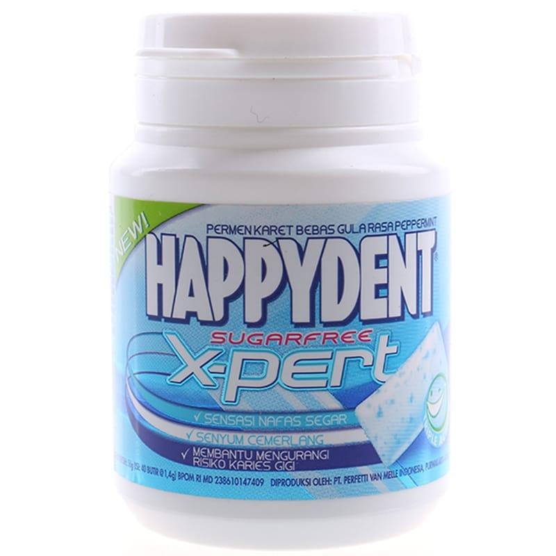 Jual HAPPYDENT X-PERT PEPPERMINT BOTOL 56GR | Shopee Indonesia