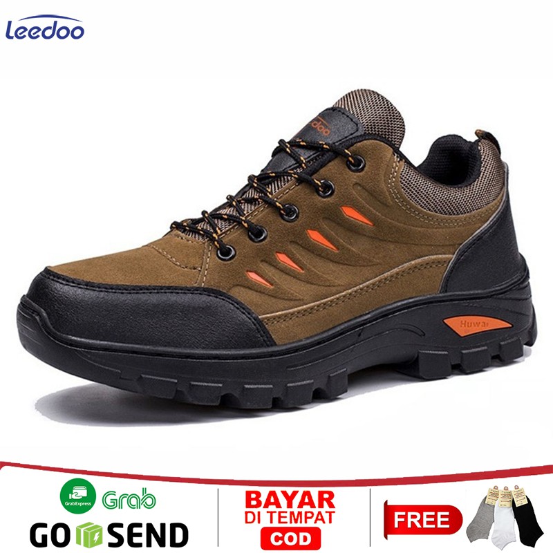 Jual Leedoo Sepatu Hiking Gunung Pria Tahan Air Outdoor Sport Shoes ...