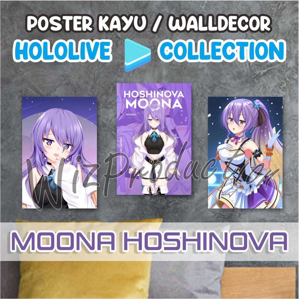 Jual POSTER MOONA HOSHINOVA - POSTER VTUBER HOLOLIVE MOONA HOSHINOVA ...