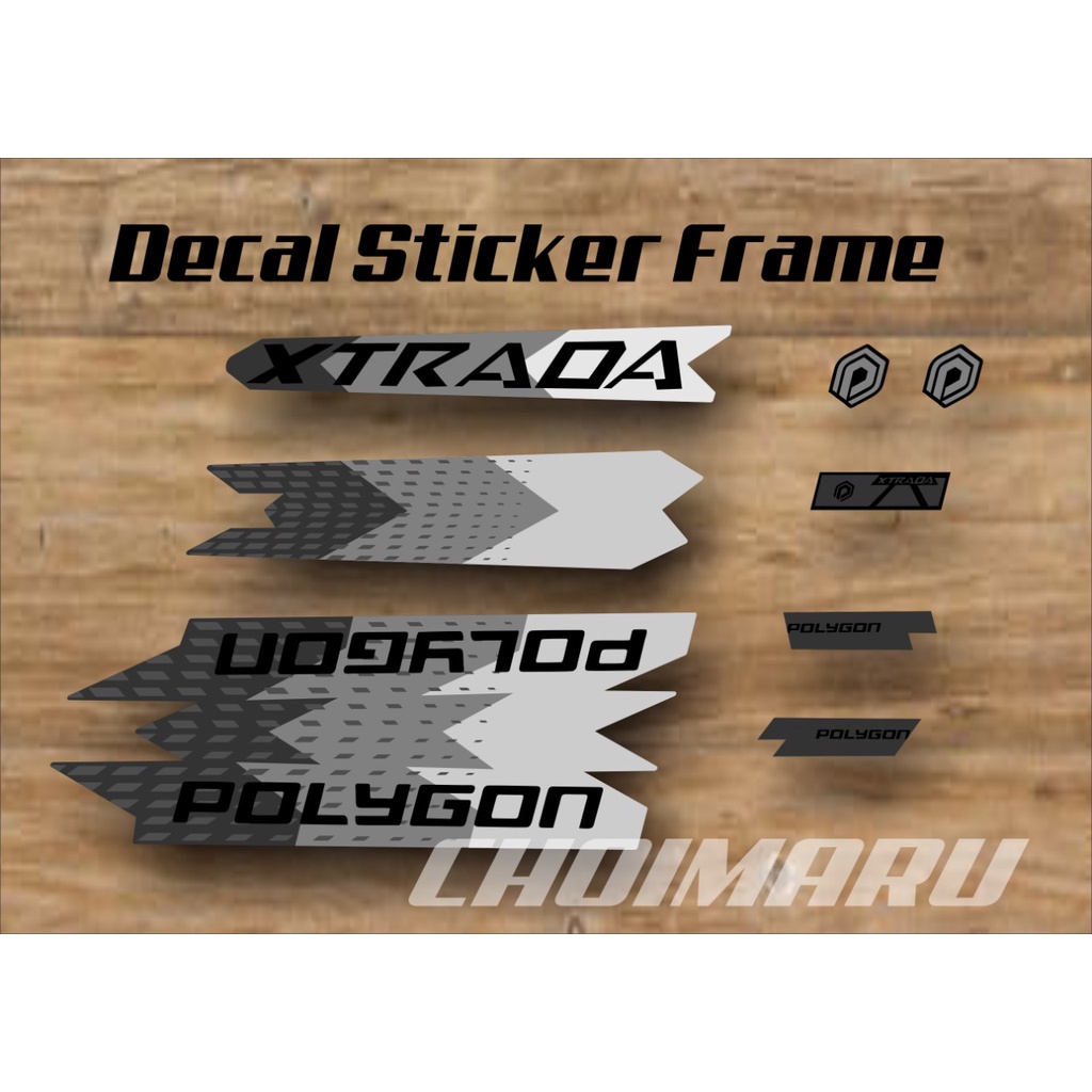 Jual decal stiker frame polygon xtrada | Shopee Indonesia