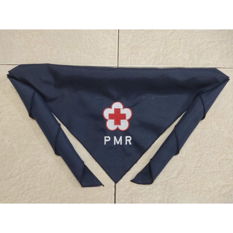 Jual Syal PMI dan PMR kuning biru putih hijau bordir TETORON | Shopee ...