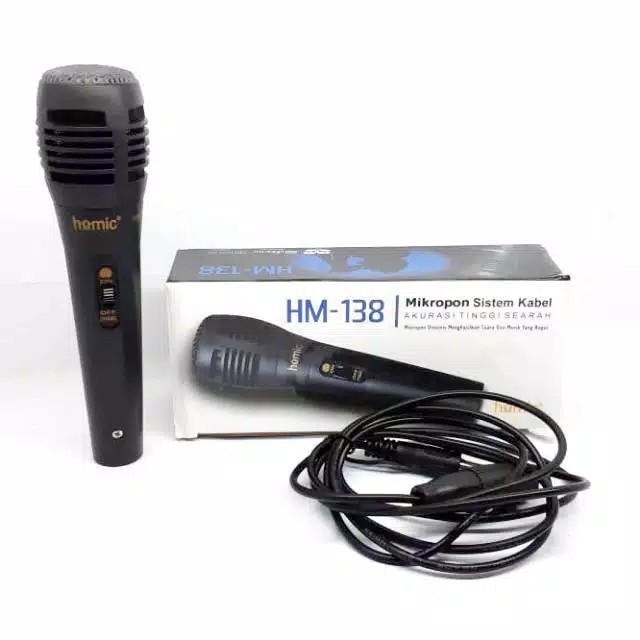 Jual MIC MICROPHONE KABEL HOMIC HM 138 - MIC MURAH HOMIC HM 138 (Bisa ...