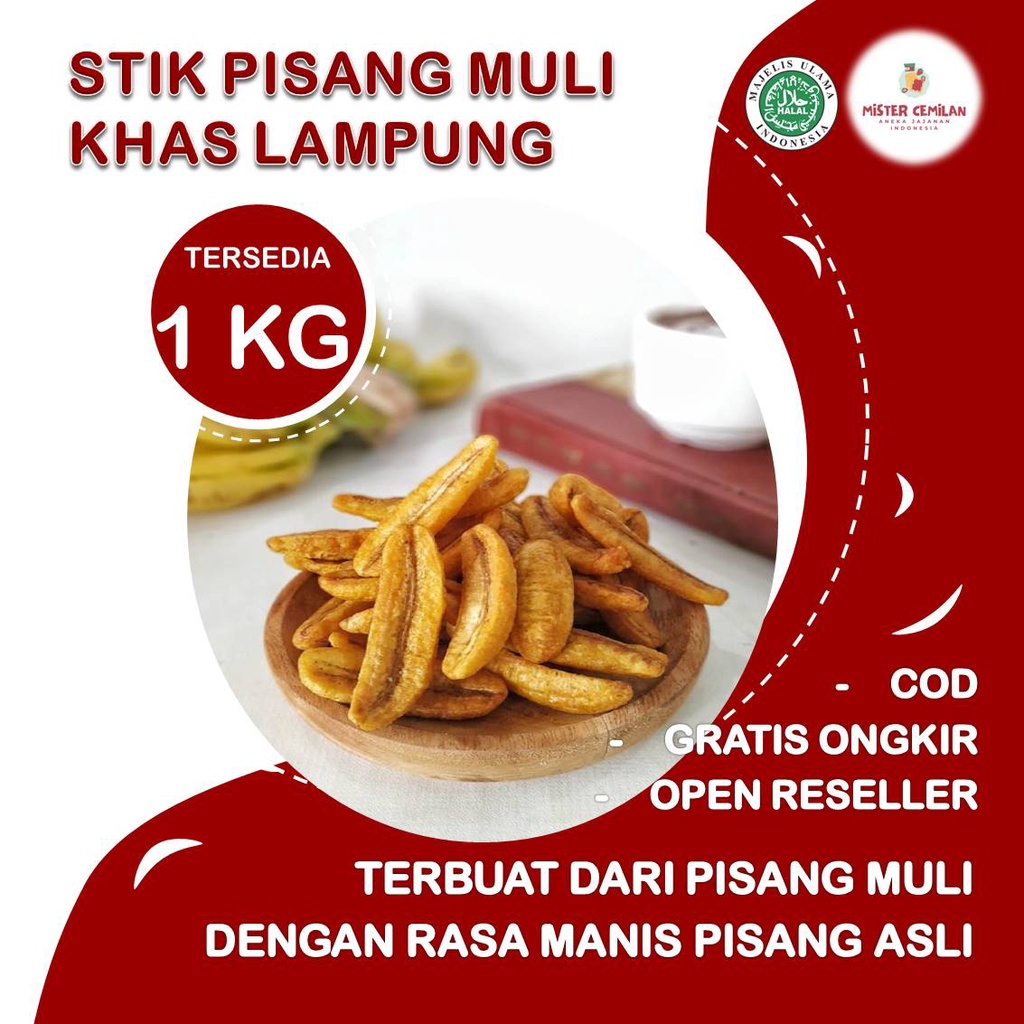 Jual 1KG STIK PISANG MULI OVEN BY.MISTER CEMILAN | Shopee Indonesia