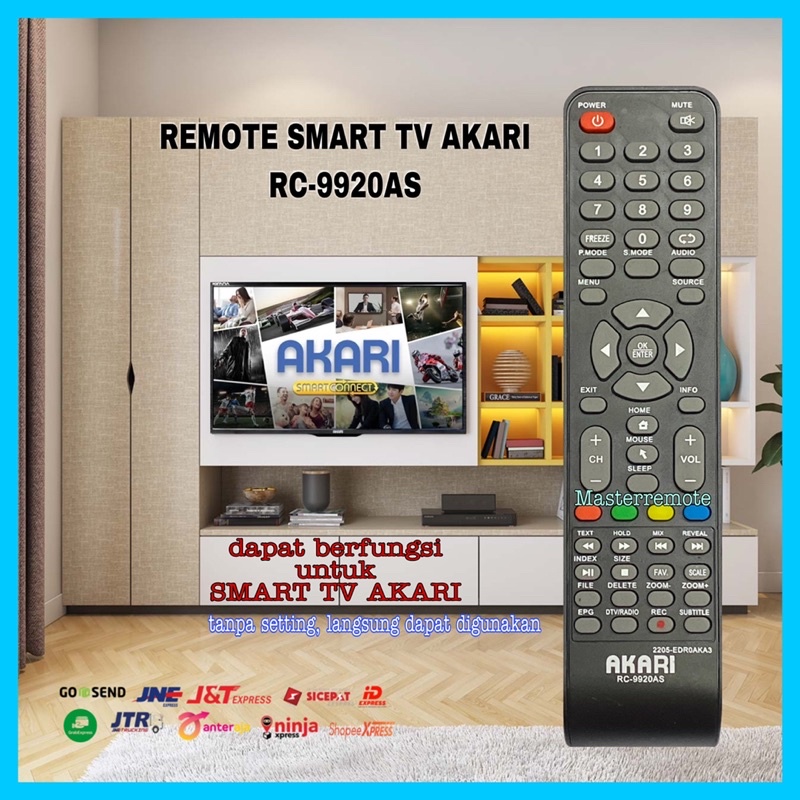 Jual REMOT REMOTE SMART TV AKARI LCD LED RC-9920AS | Shopee Indonesia
