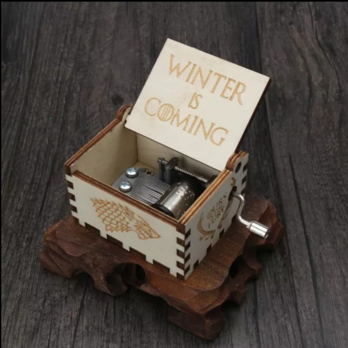 Jual Kotak Music Kayu Game of Thrones Wooden Music Box kotak musik ...