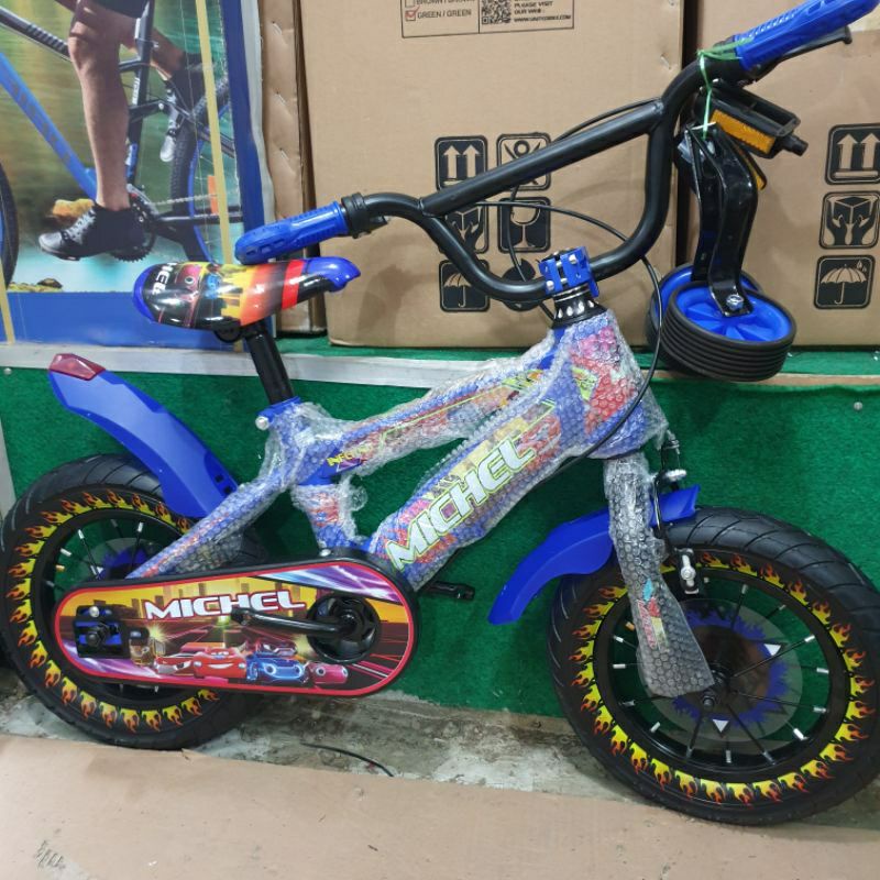 Jual Sepeda Anak BMX 12 Inch Merk Trex Michel Motif Gambar Cars untuk ...