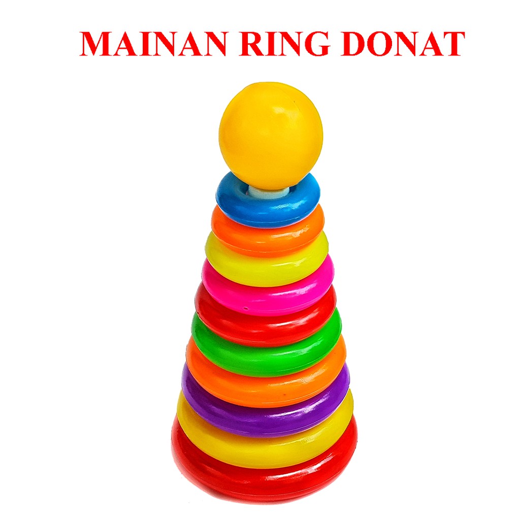 Jual MAINANKEI MAINAN EDUKASI ANAK MAINAN RING DONAT SUSUN MAINAN ...