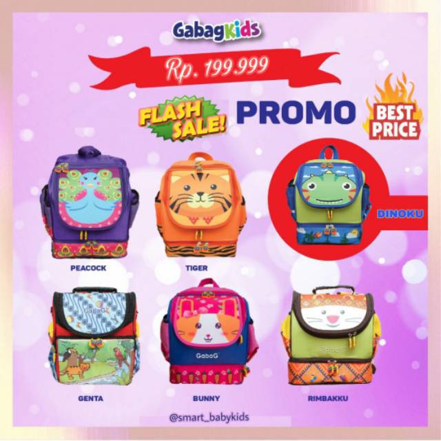 Jual GABAG KIDS LUNCH BACKPACK (GENTAKU) | Shopee Indonesia