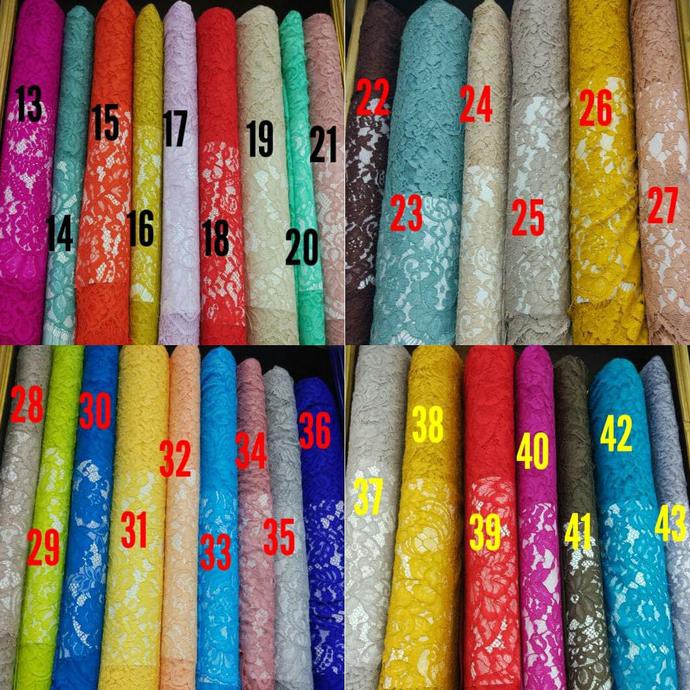 Jual KAIN BROKAT PANEL SEMI FRANCIS / BAHAN KEBAYA | Shopee Indonesia
