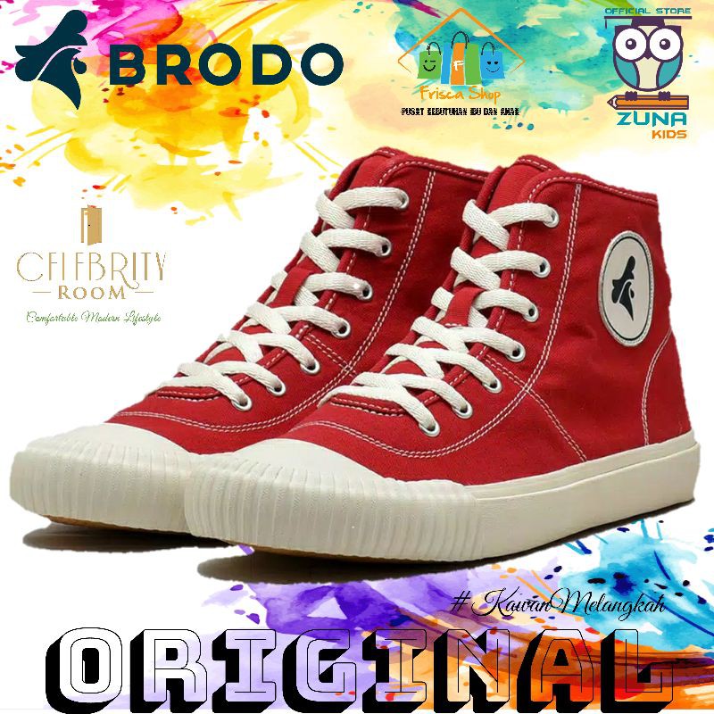 Jual BRODO-VULCAN CLASSIC HI OLIVE/RED/BLACK/OFFWHITE/NAVY 1000% ...