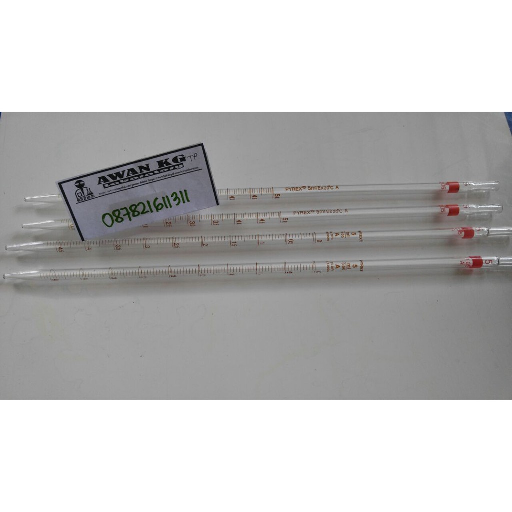 Jual PIPET UKUR MEASURING PIPETTE 5 ML CLASS A PYREX | Shopee Indonesia