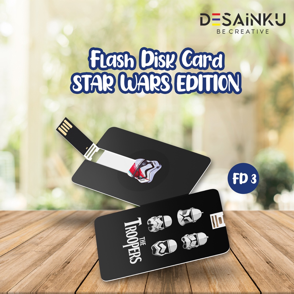 Jual Flashdisk Card STARWARS EDITION / Usb kartu, usb Id Card Print 2 ...