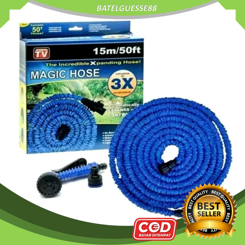 Jual (B88) SELANG AIR AJAIB ELASTIS Magic Hose 15 Meter/50 ft Alat ...