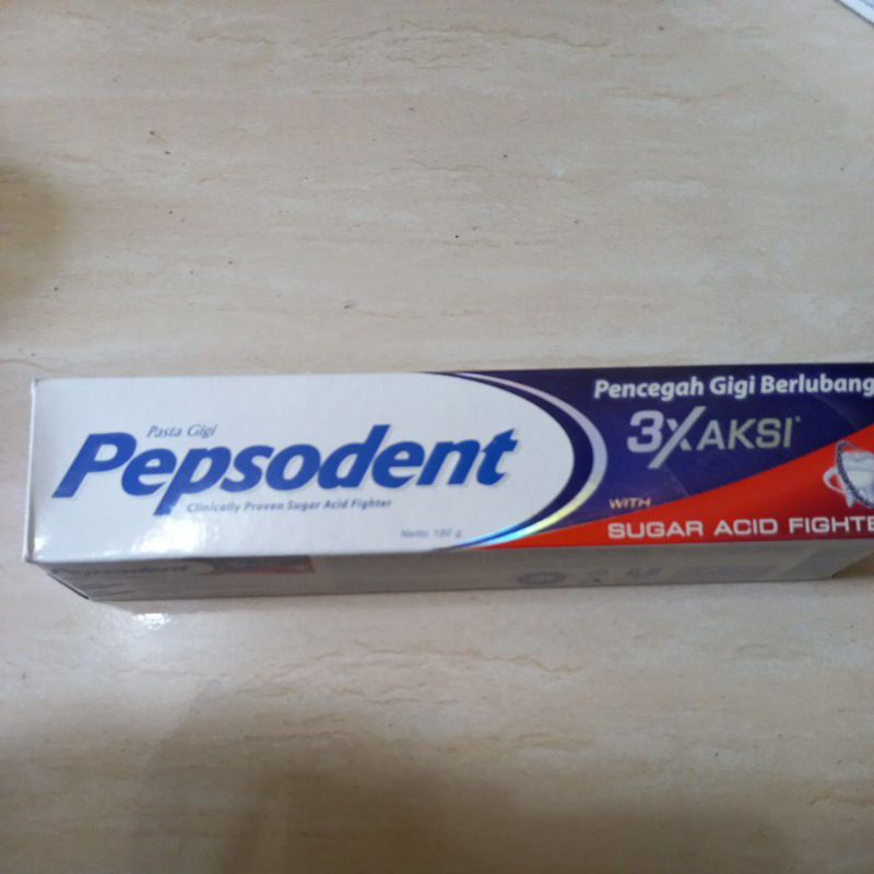 Jual pepsodent 3x aksi sugar acid fighter 160gr | Shopee Indonesia