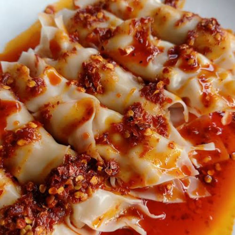 Jual Fresh!! Pangsit tulang rangu kriuk dan kenyal/Wonton Chili oil ...