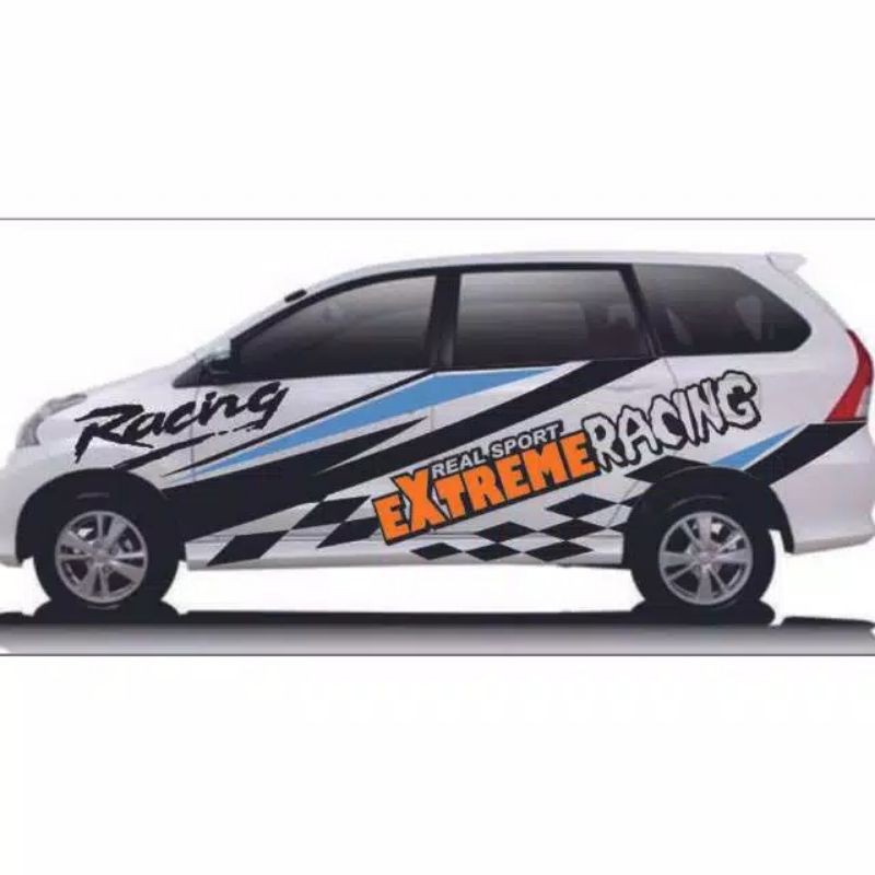 Jual cutting sticker racing sticker mobil Avanza Xenia rush kijang ...