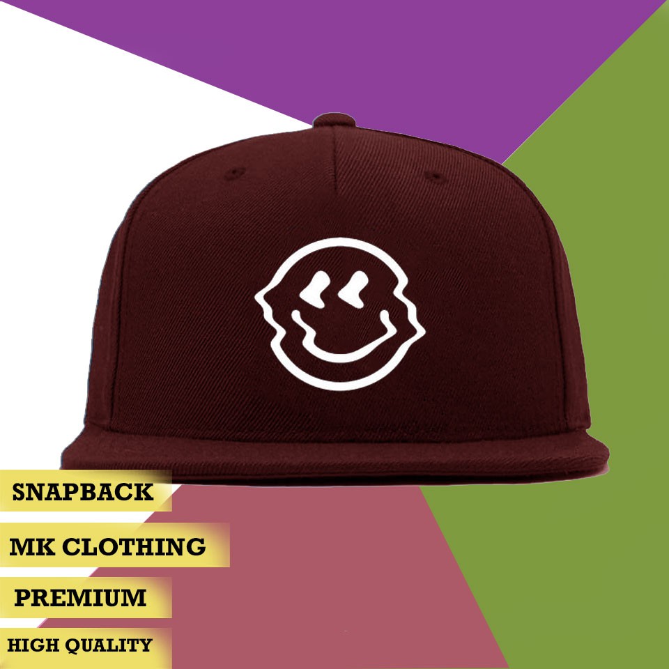 Jual TOPI SNAPBACK DISTRO PREMIUM EMOJI SMILE POISON - MKCLOTHES ...