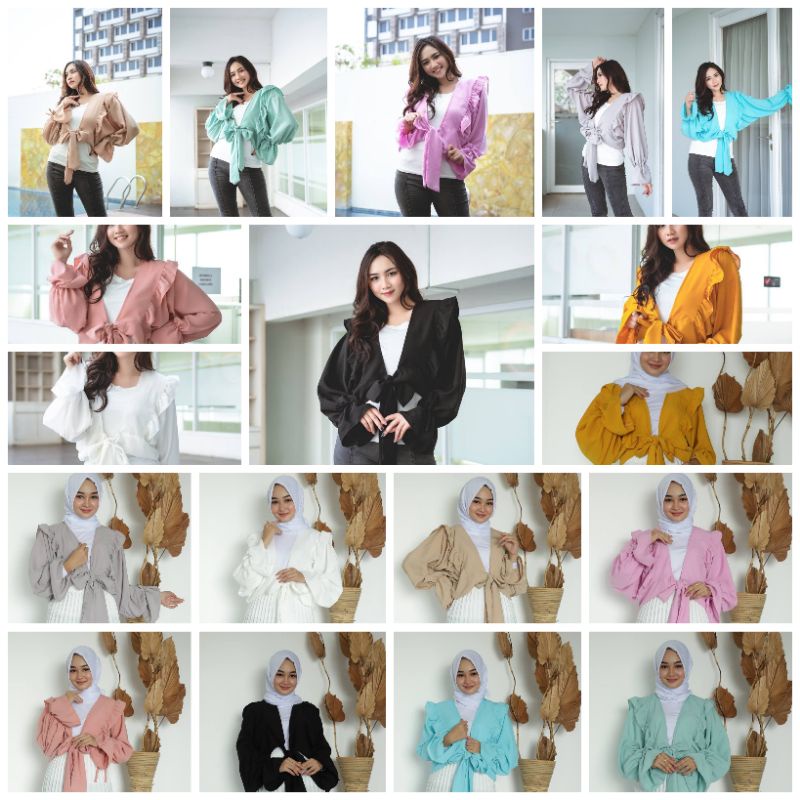 Jual CLASSY OUTER FASHION ATASAN WANITA CEWEK PEREMPUAN ELAGAN KEKINIAN ...