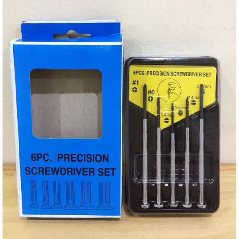 Jual Obeng Kecil Mini Jam Handphone Kacamata Set 6pcs | Shopee Indonesia