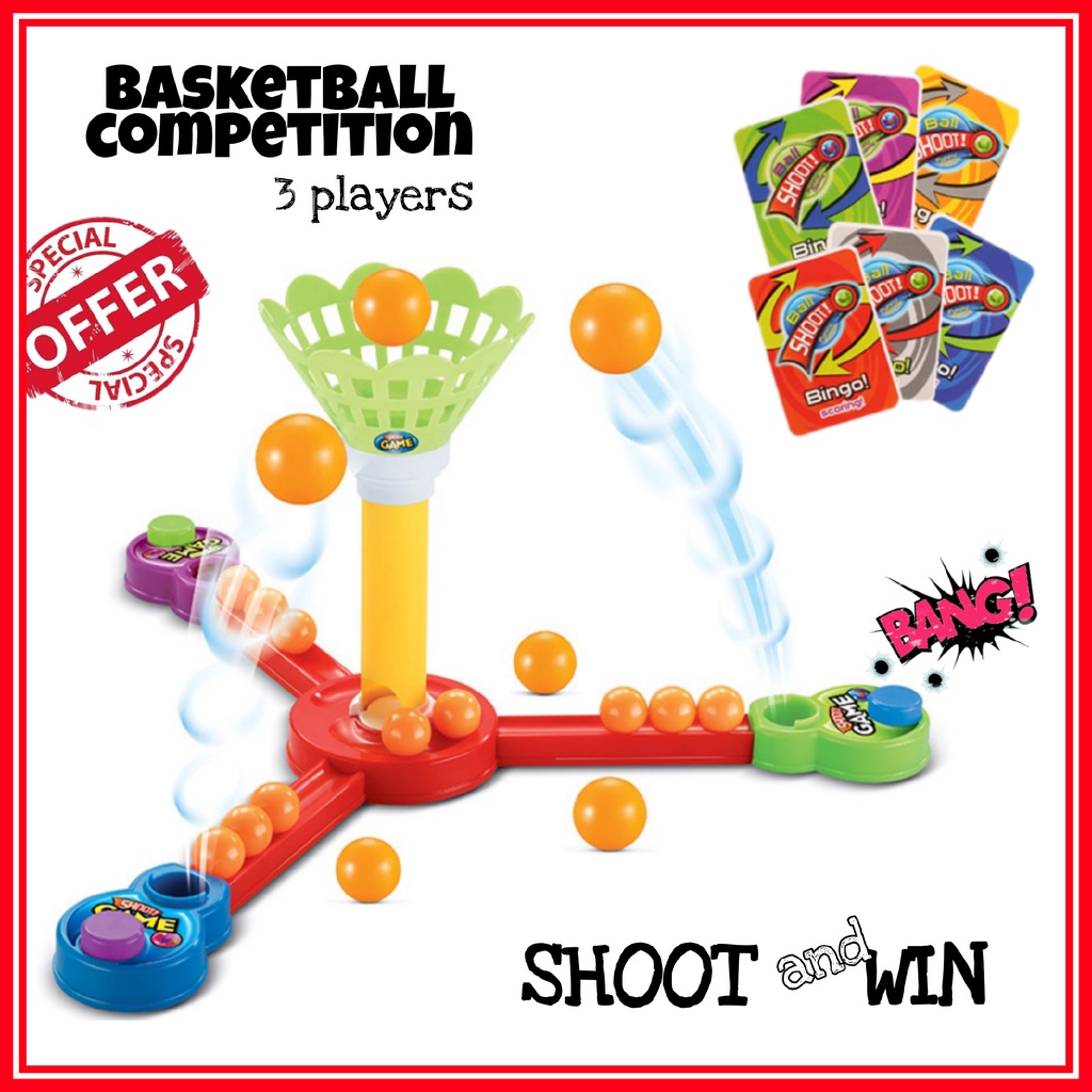 Jual Basketball Competition Mainan Anak Keluarga Ball Shoot Game Battle ...
