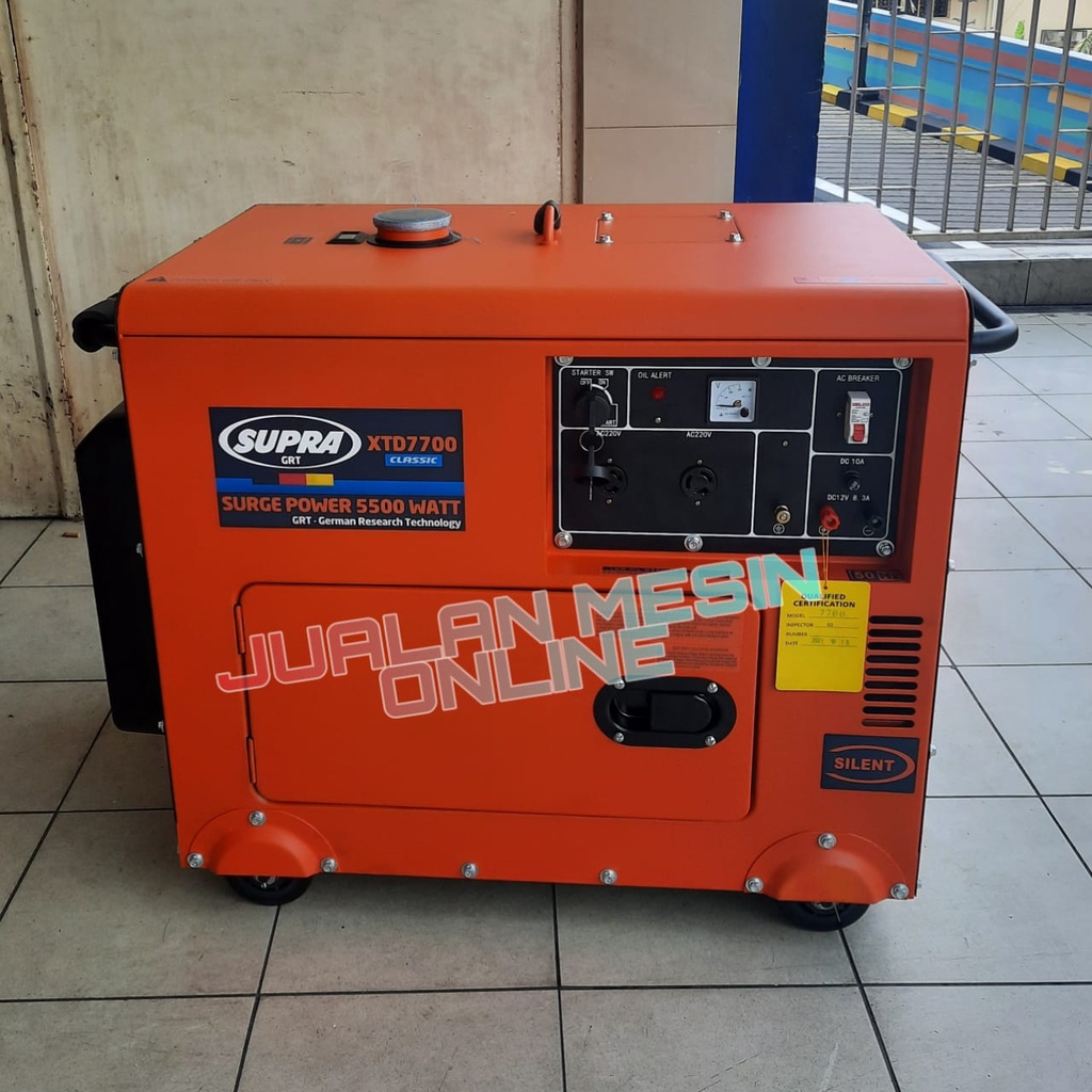 Jual Genset Silent Diesel 5000 5500 watt Supra XTD7700 | Shopee Indonesia