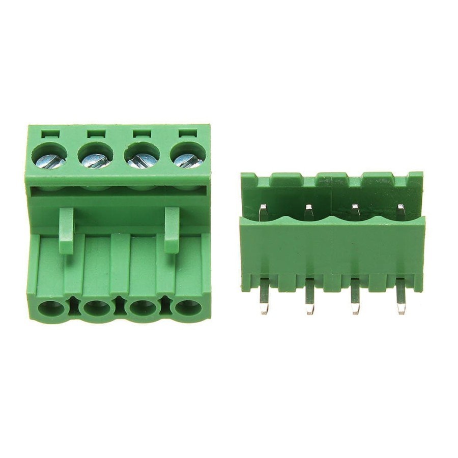 Jual Terminal Block Konektor Plugable 5.08mm 4 pin Screw Hijau | Shopee ...